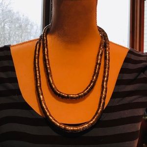 Jewelry | Vintage 5 Lariat Silver Tone Half Cap Necklace | Poshmark